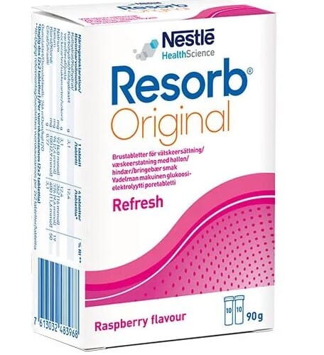 Nestle Resorb Original Refresh Bringebær - Gerd Holms Eftf AS